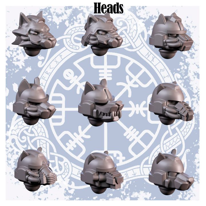 3D Printable Wolf Helmets by Sergeant Hammer