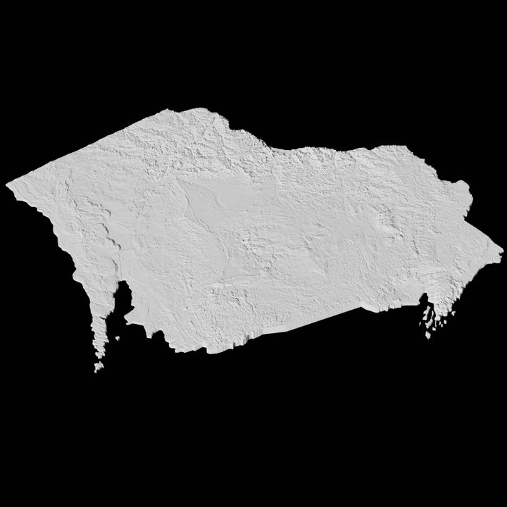 3D Printable USA State of Wisconsin Topographic Map - 3D Terrain ...