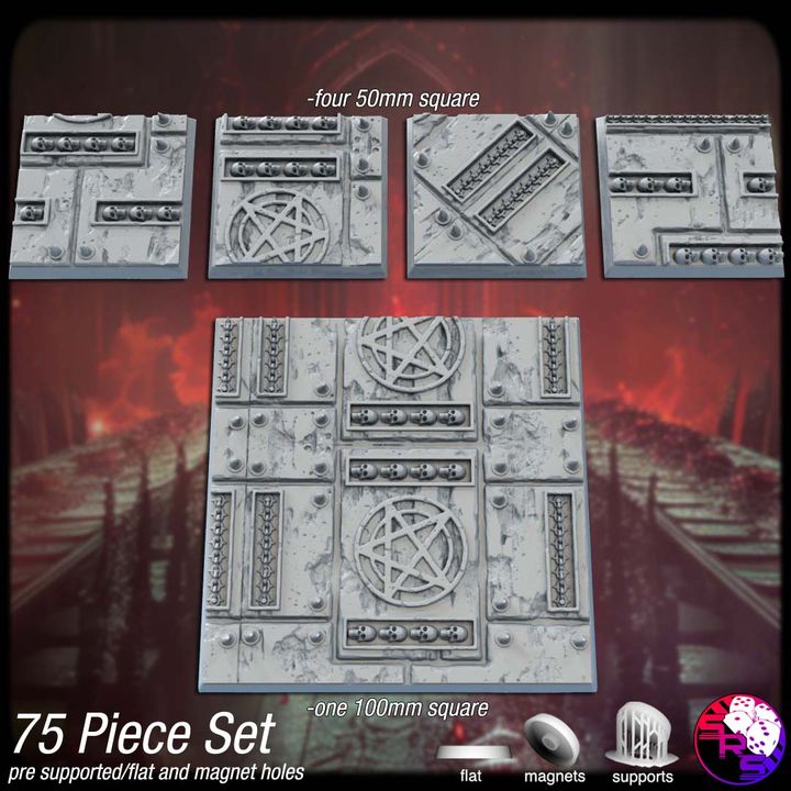 3D Printable Infernal Bases (Standard Sizes) by SRS Studios