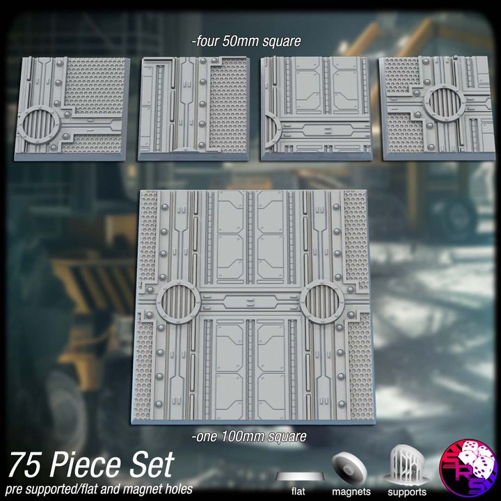 3D Printable Tech Bases (Standard Sizes) by SRS Studios