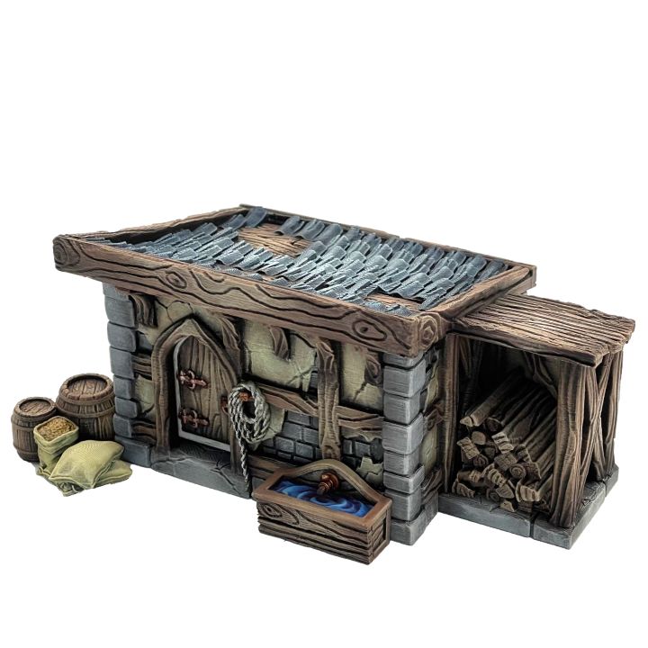 3D Printable The Storehouse - Medieval Storage Building - The Hamlet of ...