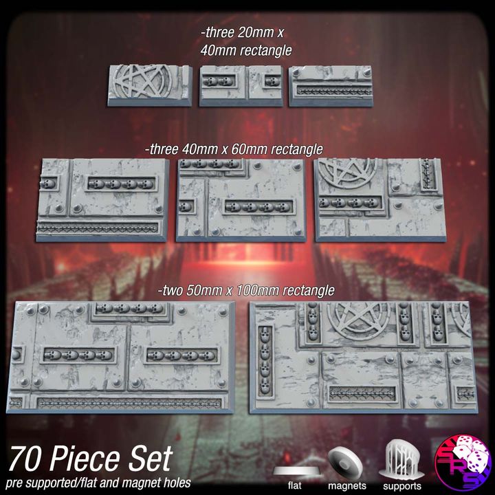 3D Printable Infernal Bases (Expansion Sizes) by Sync Ratio Systems