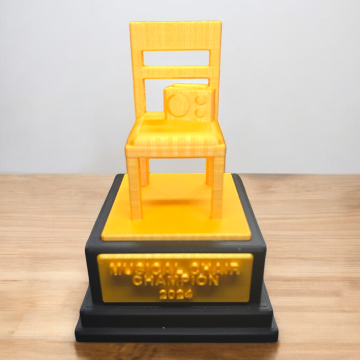 3D Printable Musical Chairs Trophy by Fishhawk Craft3D