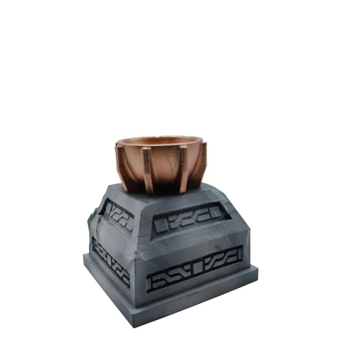 3D Printable Dwarven Mountain Terrain - Fire Pit by Laser Terrain