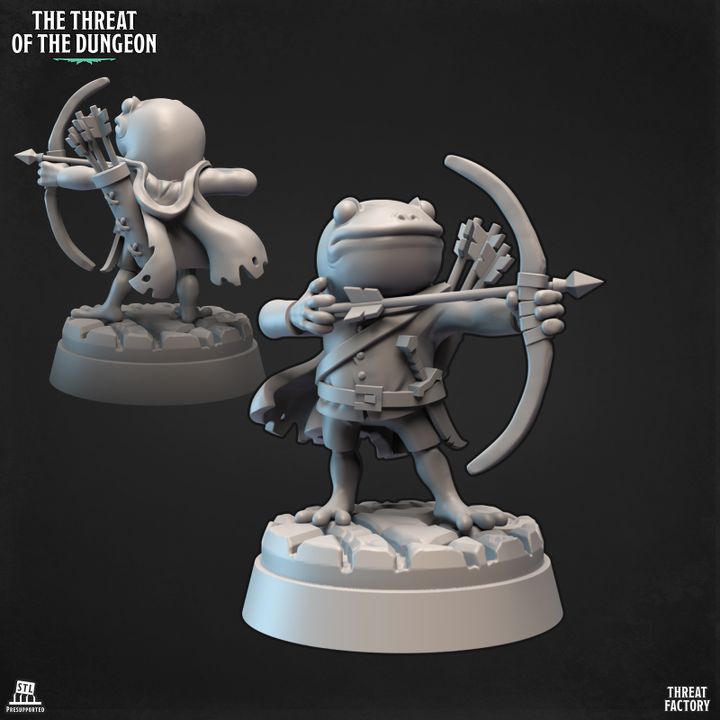 3D Printable Bullywug rogue or ranger by Threat Factory