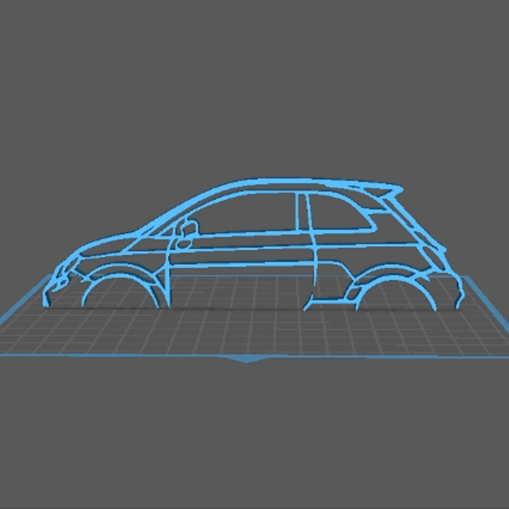 3D Printable Fiat - 500 - 695 by Paul Wust