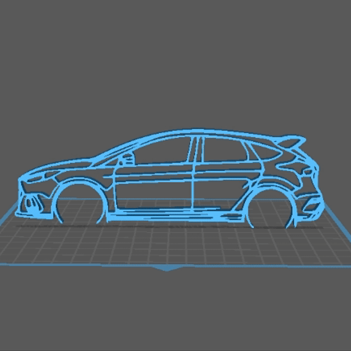 3D Printable Ford - Focus RS 3 by Paul Wust