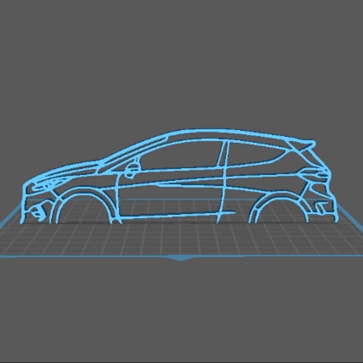 3D Printable Ford - Fiesta ST by Paul Wust