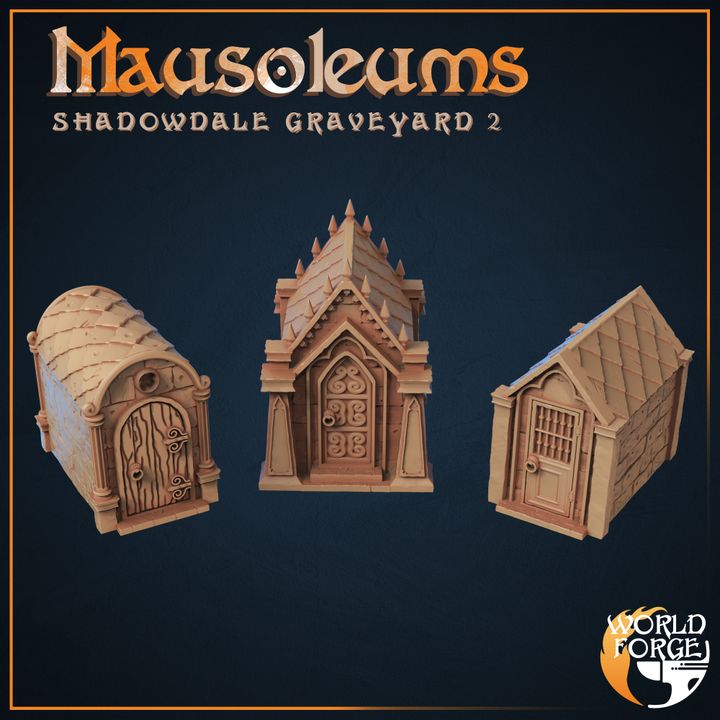 3D Printable Shadowdale Graveyard 2 Collection by World Forge Miniatures