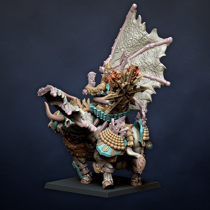 3D Printable Overlord in Bull of Shamut by Dragon's Lake Miniaturas