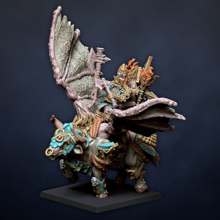 3D Printable Overlord in Bull of Shamut by Dragon's Lake Miniaturas