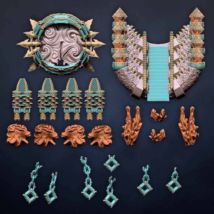 3D Printable Floating Portal by Dragon's Lake Miniaturas