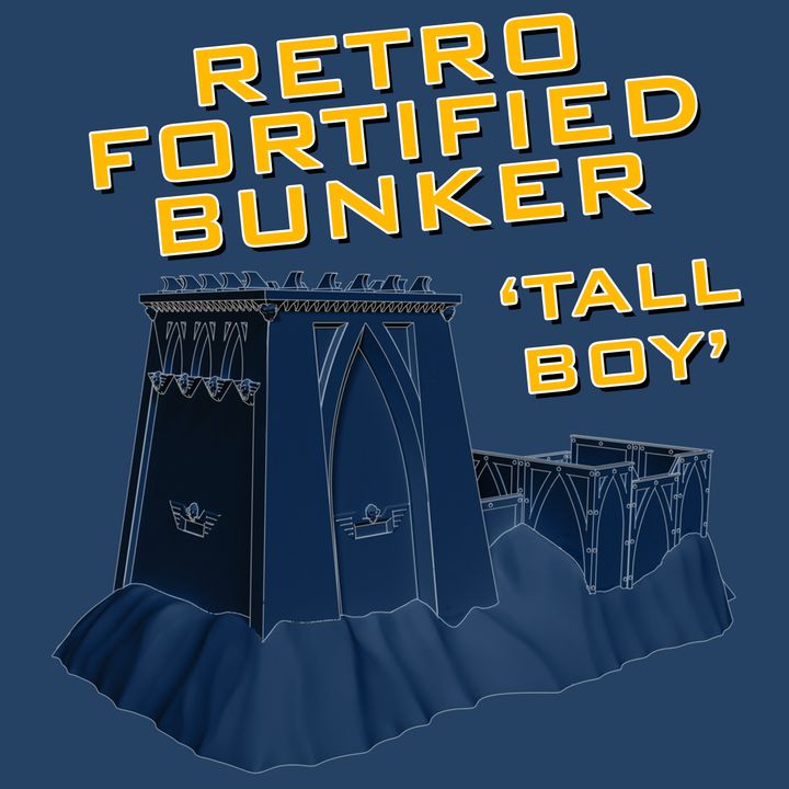 3D Printable Retro Fortified Bunker 'Tall Boy' by Doctor Spork