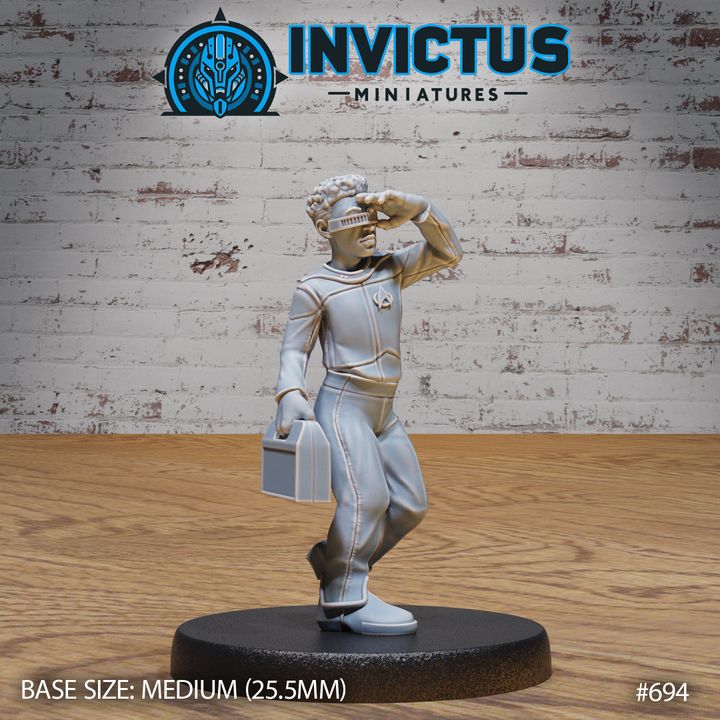 3D Printable Star Team Engineer / Space Inventor Soldier / Alien ...