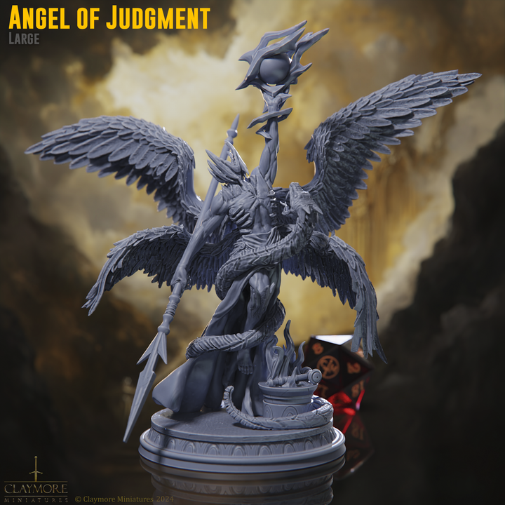 3D Printable Angel of Judgment by Claymore Miniatures
