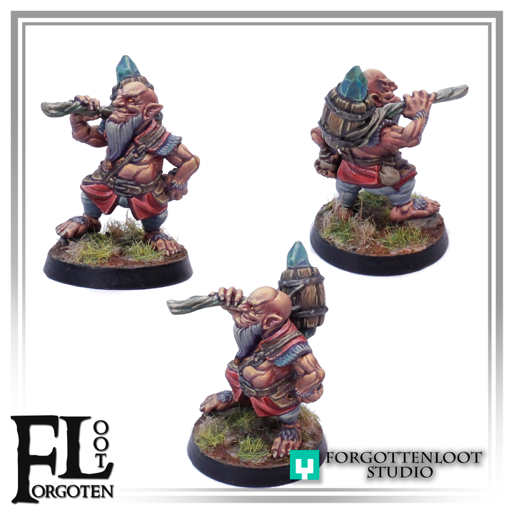 3D Printable Redcap clan Miniature Band by forgottenlootstudio