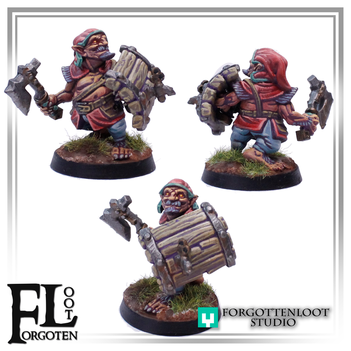 3D Printable Redcap clan Miniature Band by forgottenlootstudio