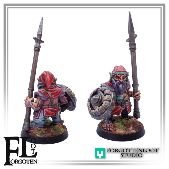 3D Printable Redcap clan Miniature Band by forgottenlootstudio