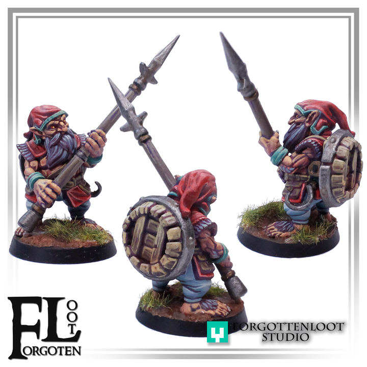 3D Printable Redcap clan Miniature Band by forgottenlootstudio