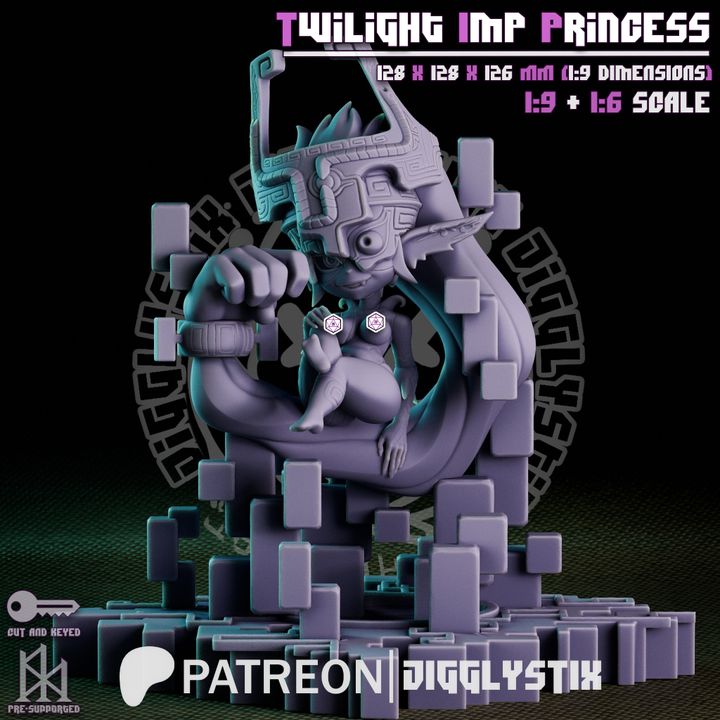 3D Printable Twilight Imp Princess by Jigglystix