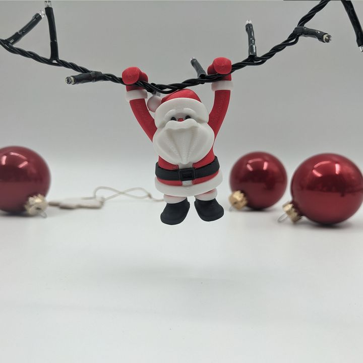 3D Printable Build a santa - Christmas Tree Decoration by Elias
