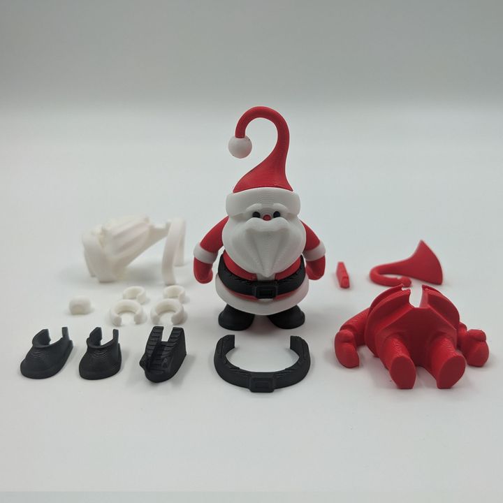 3D Printable Build a santa - Christmas Tree Decoration by Elias