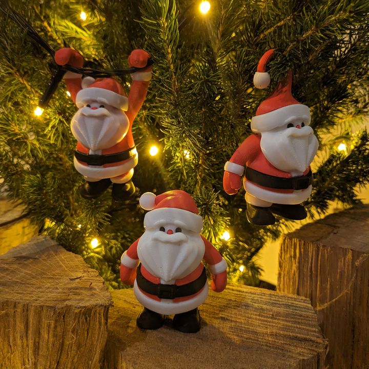3D Printable Build a santa - Christmas Tree Decoration by Elias