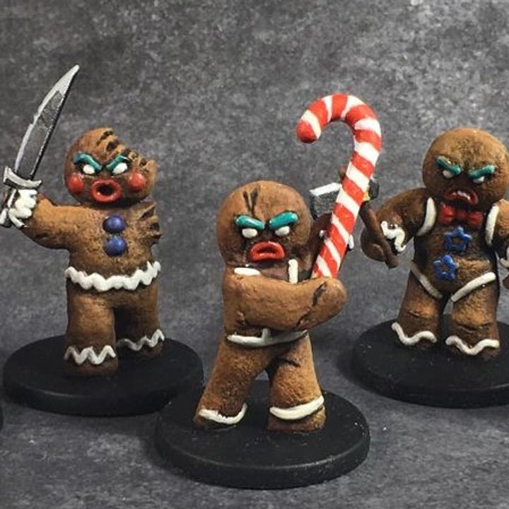 3D Printable War in Christmas Village Gingerbread Gang Bundle by War in ...