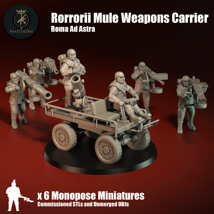 3D Printable Roman Rorrorii Mule Weapon Carrier - Commissioned by ...