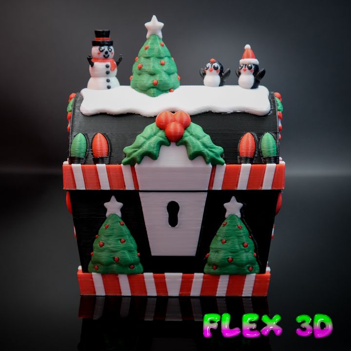3D Printable Flex 3D Christmas Chest by Flex 3D