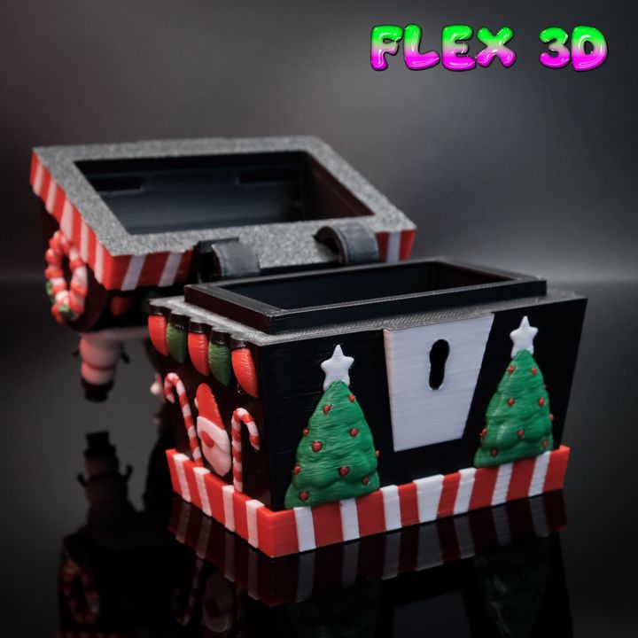 3D Printable Flex 3D Christmas Chest by Flex 3D