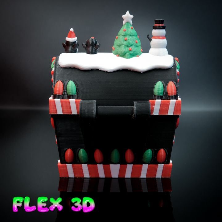 3D Printable Flex 3D Christmas Chest by Flex 3D