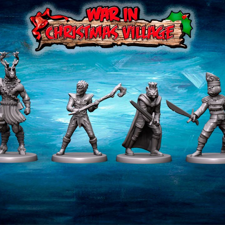 3D Printable War in Christmas Village Holiday BUNDLE 60+ Miniatures and ...