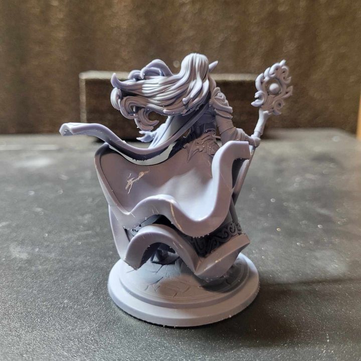3D Printable Saphire - Sun Elf Cleric Mage - Cleric Elf - Mage Cleric ...
