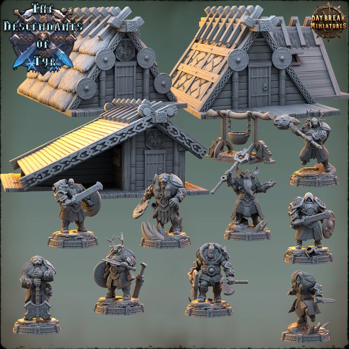 3D Printable The Descendants of Tyr COMPLETE PACK by Daybreak Miniatures