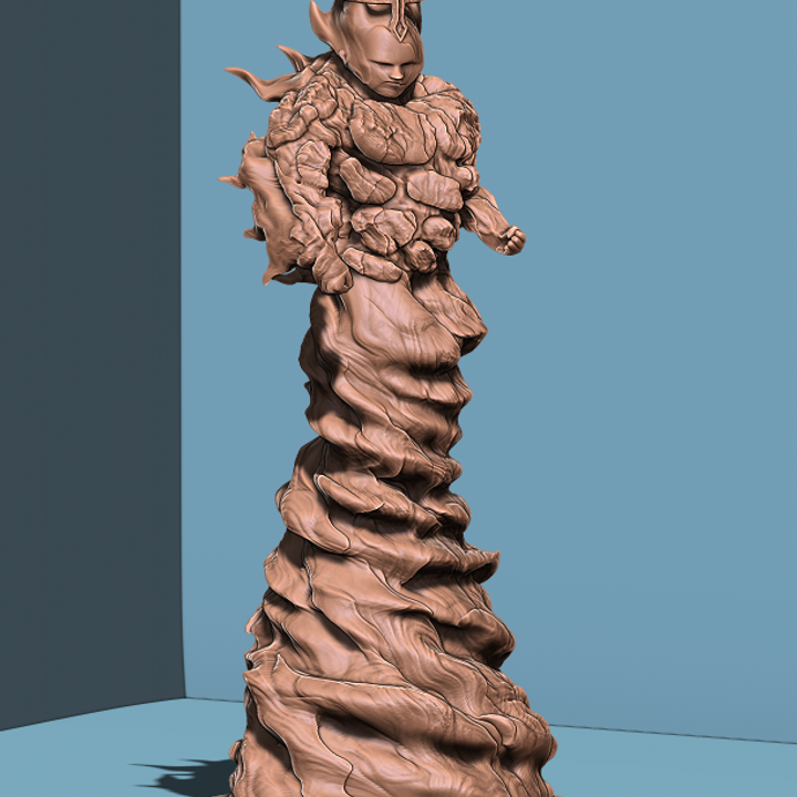 3D Printable Fire Elemental Titan by Little Shop of Sigil