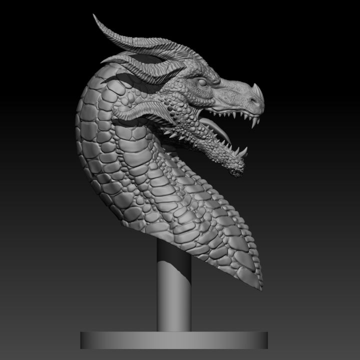 3D Printable dragon head 3d print model by Lucky Singh sammal