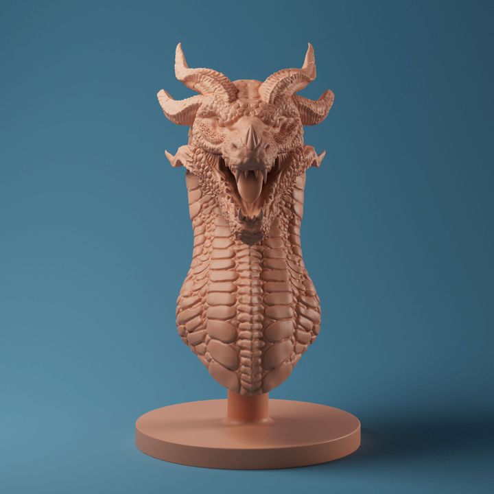 3D Printable dragon head 3d print model by Lucky Singh sammal