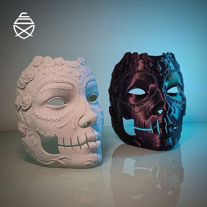 3D Printable Santa Catrina Mask by PipeCox