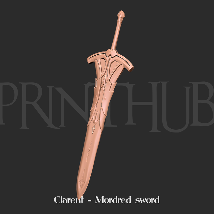 3D Printable Clarent - Mordred sword 3d print model by Printhub