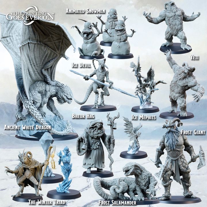 3D Printable Frostbound Fate - December 2024 - Presupported by The ...