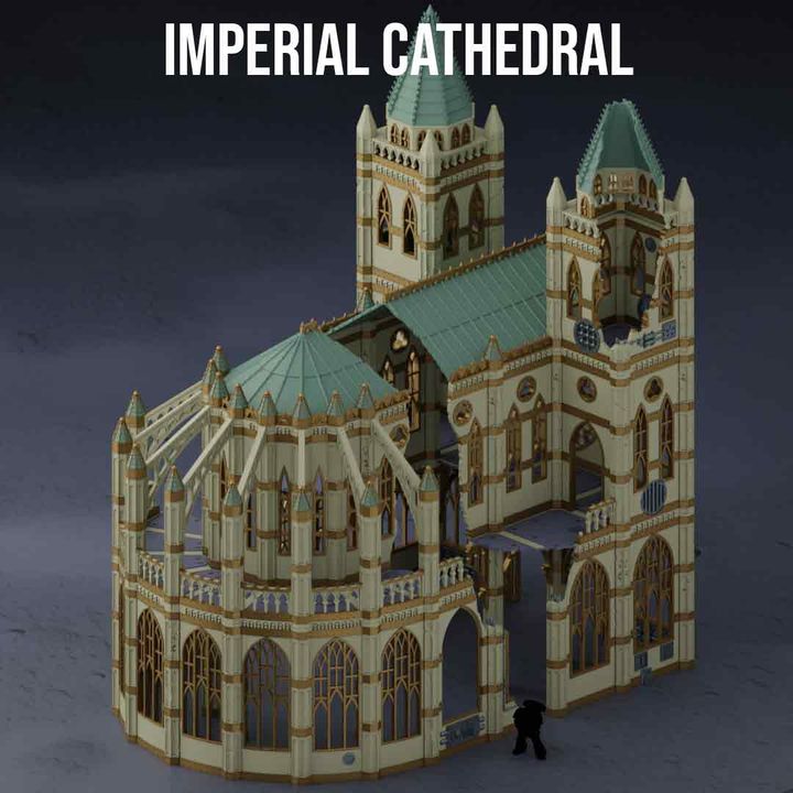 3D Printable Gothic Ruins : Imperial Cathedral by Fabricator's Lair