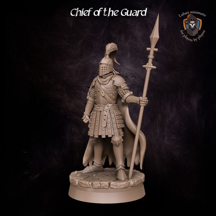 3D Printable Chief of the Guard by Lubart Miniatures