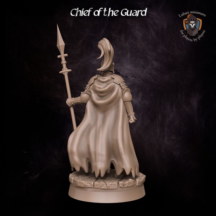 3D Printable Chief of the Guard by Lubart Miniatures