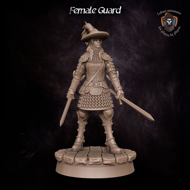 3D Printable Female Guard by Lubart Miniatures