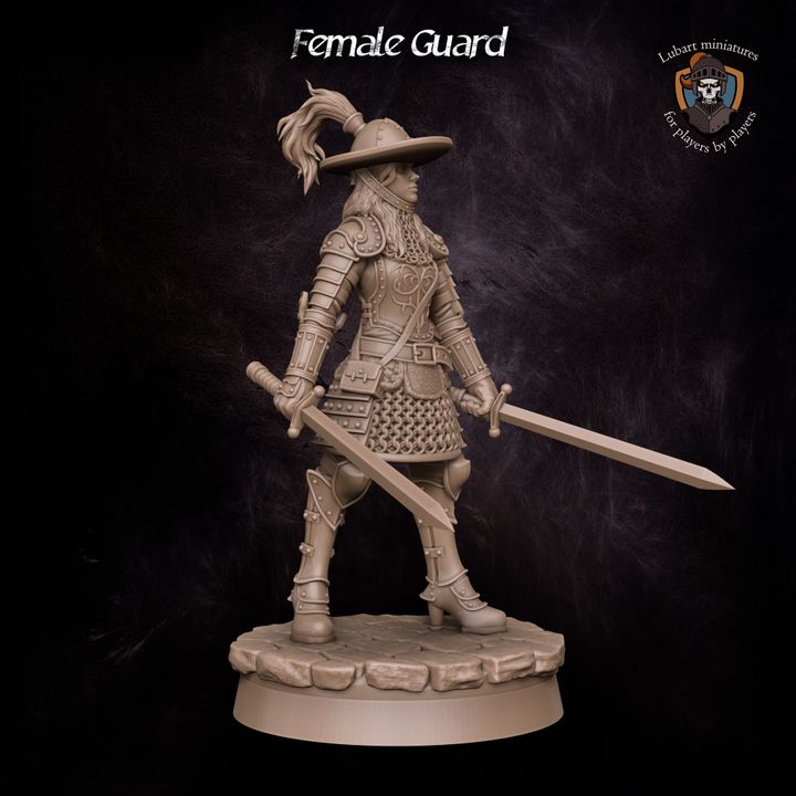 3D Printable Female Guard by Lubart Miniatures