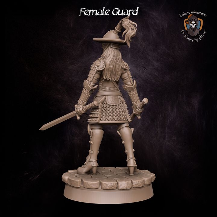 3D Printable Female Guard by Lubart Miniatures