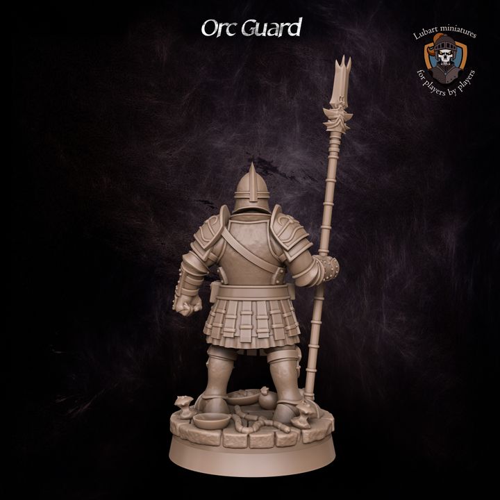 3D Printable Orc Guard by Lubart Miniatures