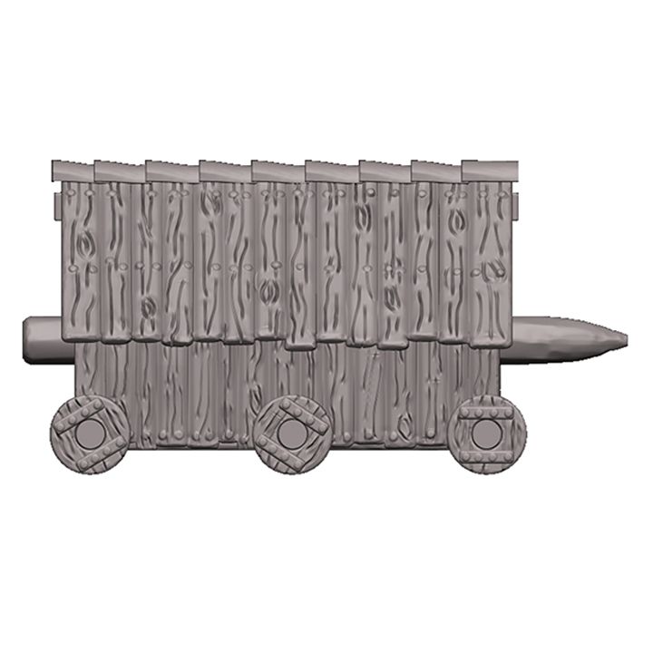 3D Printable Siege machine Medieval gate ram by ARTMARKEVYCH