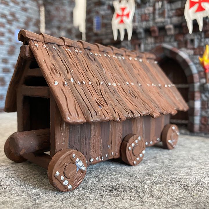 3D Printable Siege machine Medieval gate ram by ARTMARKEVYCH